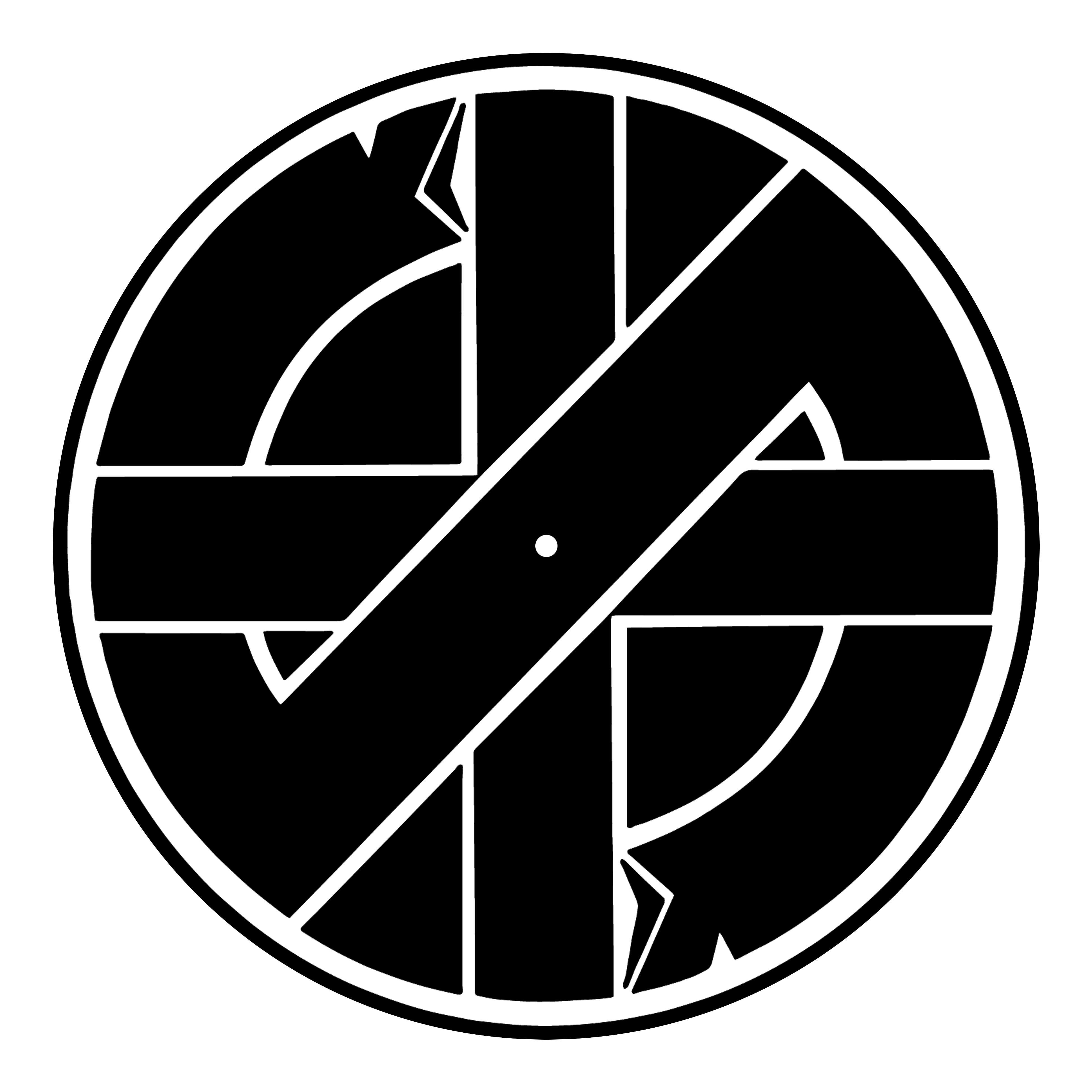 Crass - Logo Slipmat – Dr Strange Records Wholesale